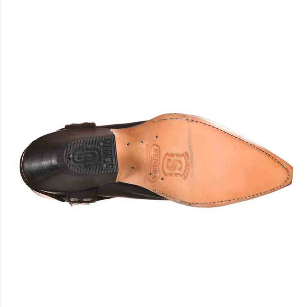 3305 Sendra boots Cuervo Pull Oil Negro Femme/Homme | la joya-western