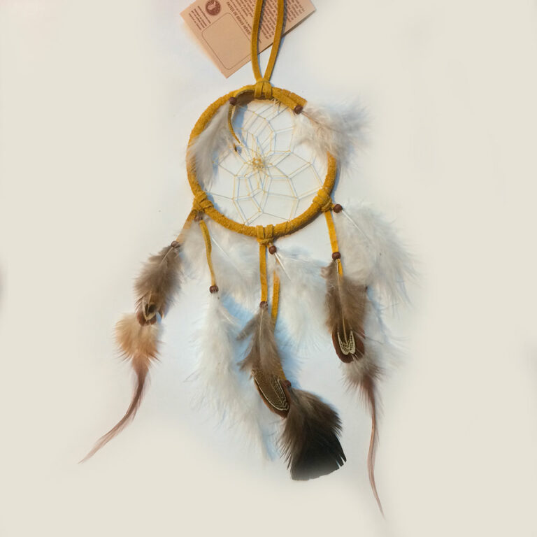 ref DRE-04-00BG Capteur de rêves 10,5cm color tan AMERINDIEN HURON 5 ...