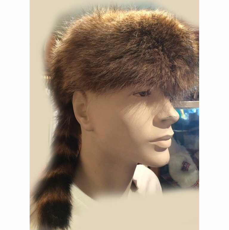Toque de Trappeur homme- Véritable fourrure de Raton Laveur made in ...