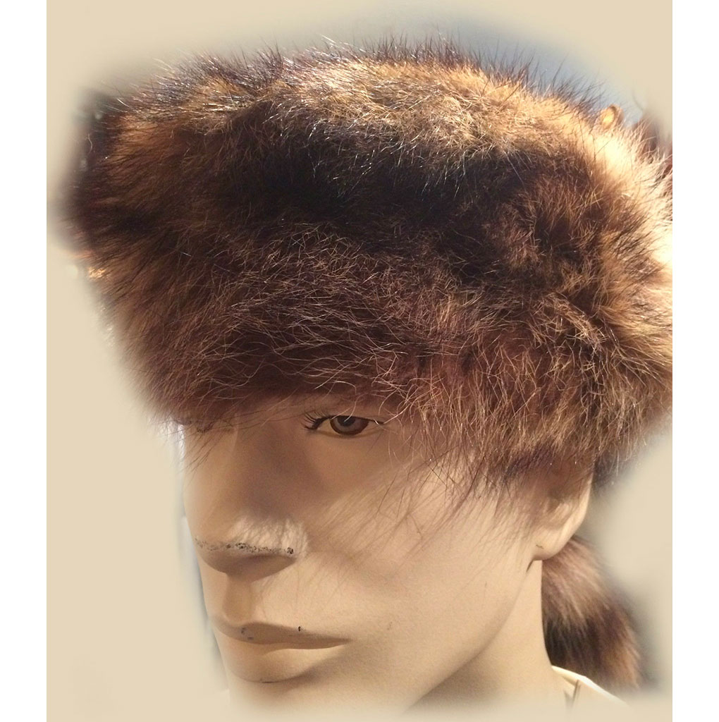 Toque de Trappeur homme- Véritable fourrure de Raton Laveur made in ...
