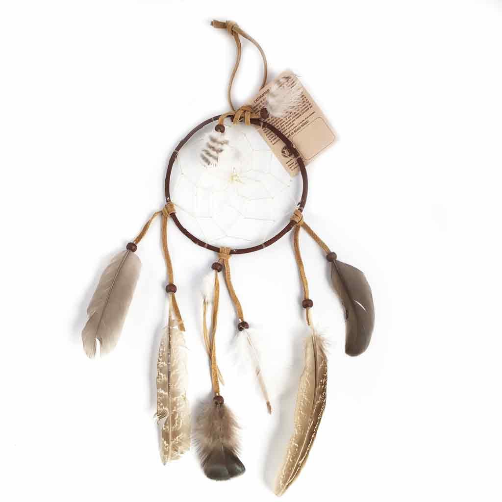 Capteur de rêves (diamètre 7cm ) AMERINDIEN HURON 5 Nations Canada ...