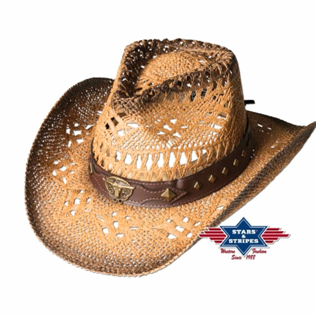 Ref SUNSET Chapeau Western Country 100% Paille homme/femme | la joya ...