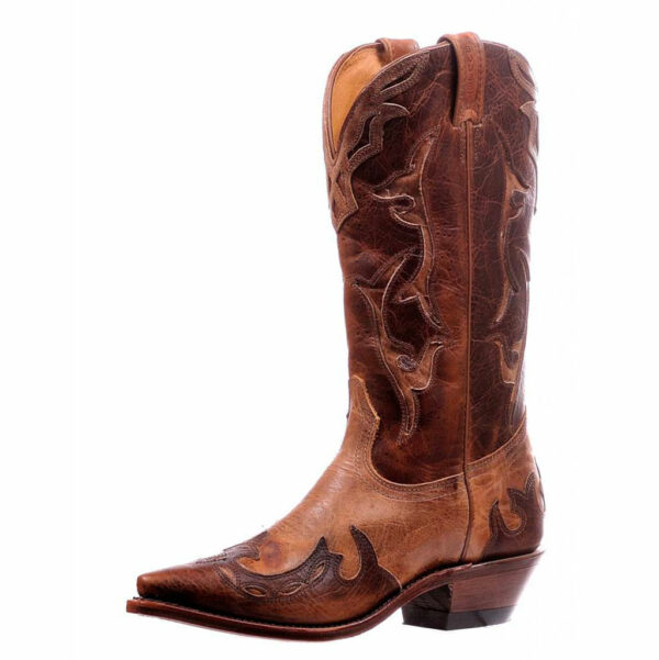 6610 Bottes Boulet western country Bout pointue marron femme | la joya ...